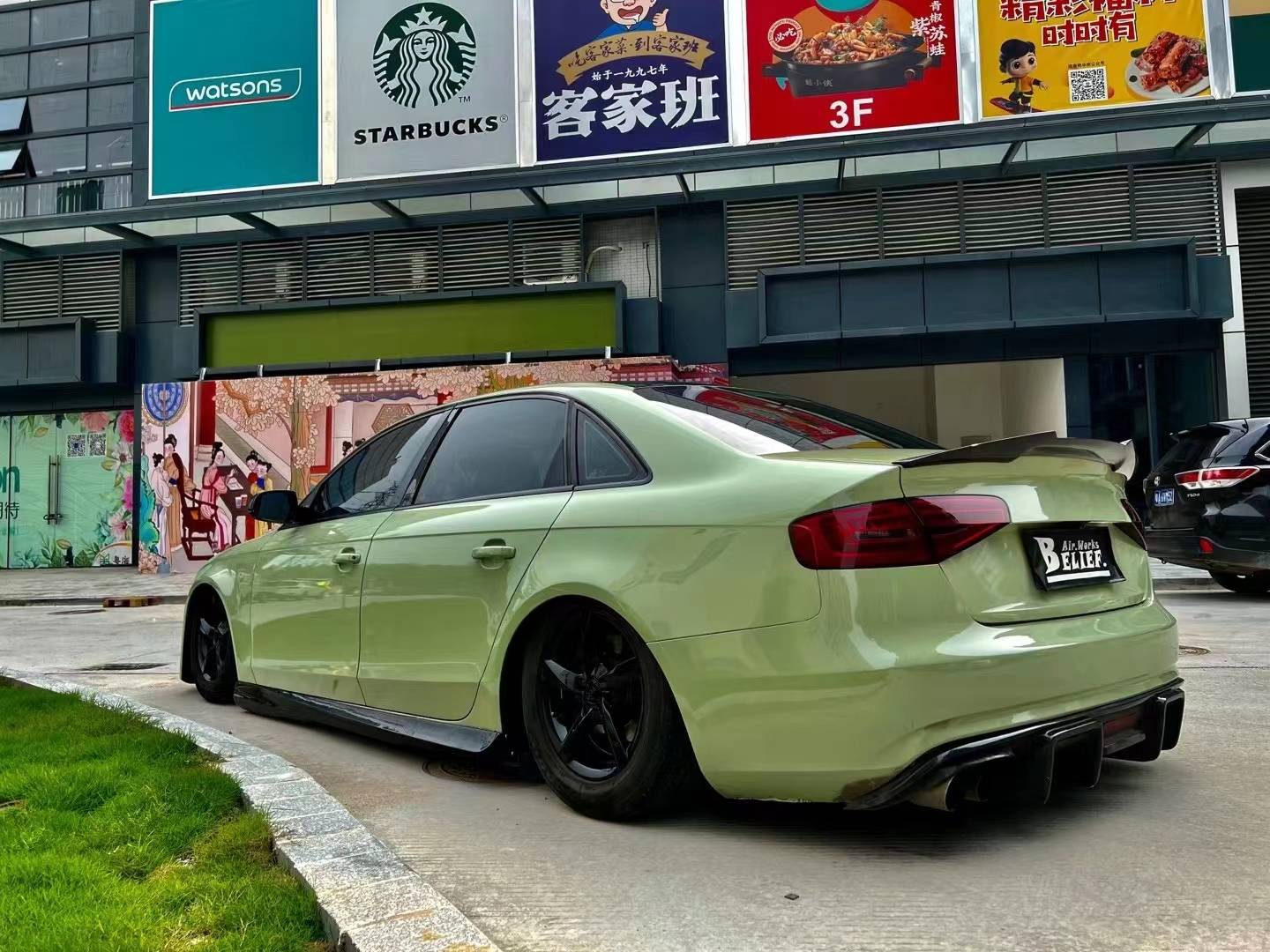 李洋分享奥迪A4改装AIRBFT空气悬架减震器功能配置效果案例_搜狐汽车_搜狐网