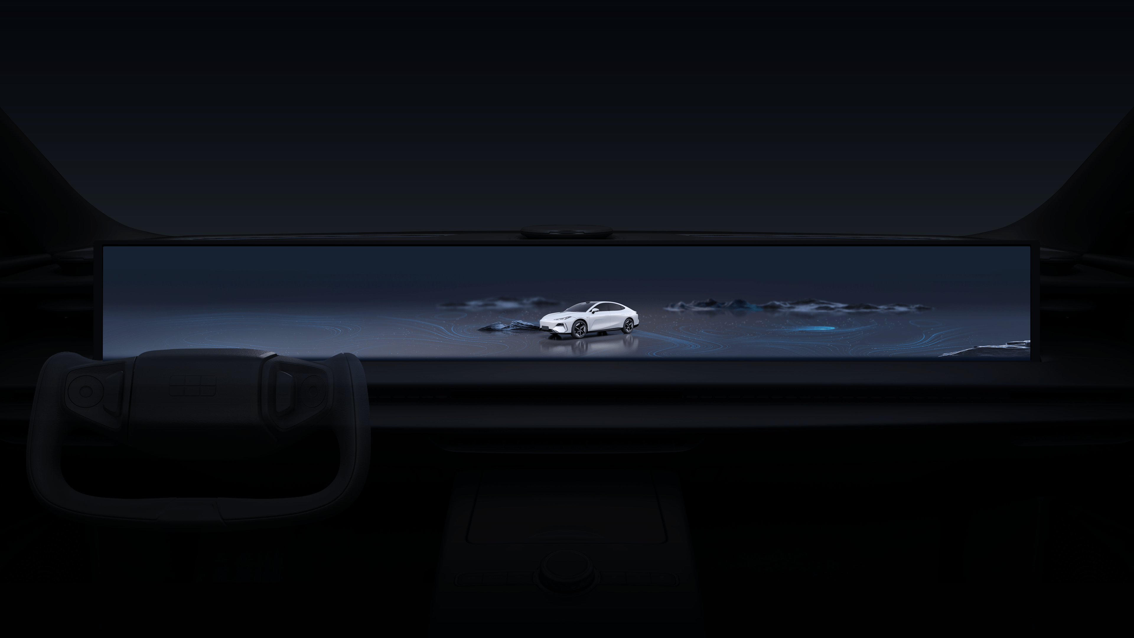 吉利银河E8 配45寸8K大屏 屏占比98% 搭载高通骁龙8295_搜狐汽车_搜狐网