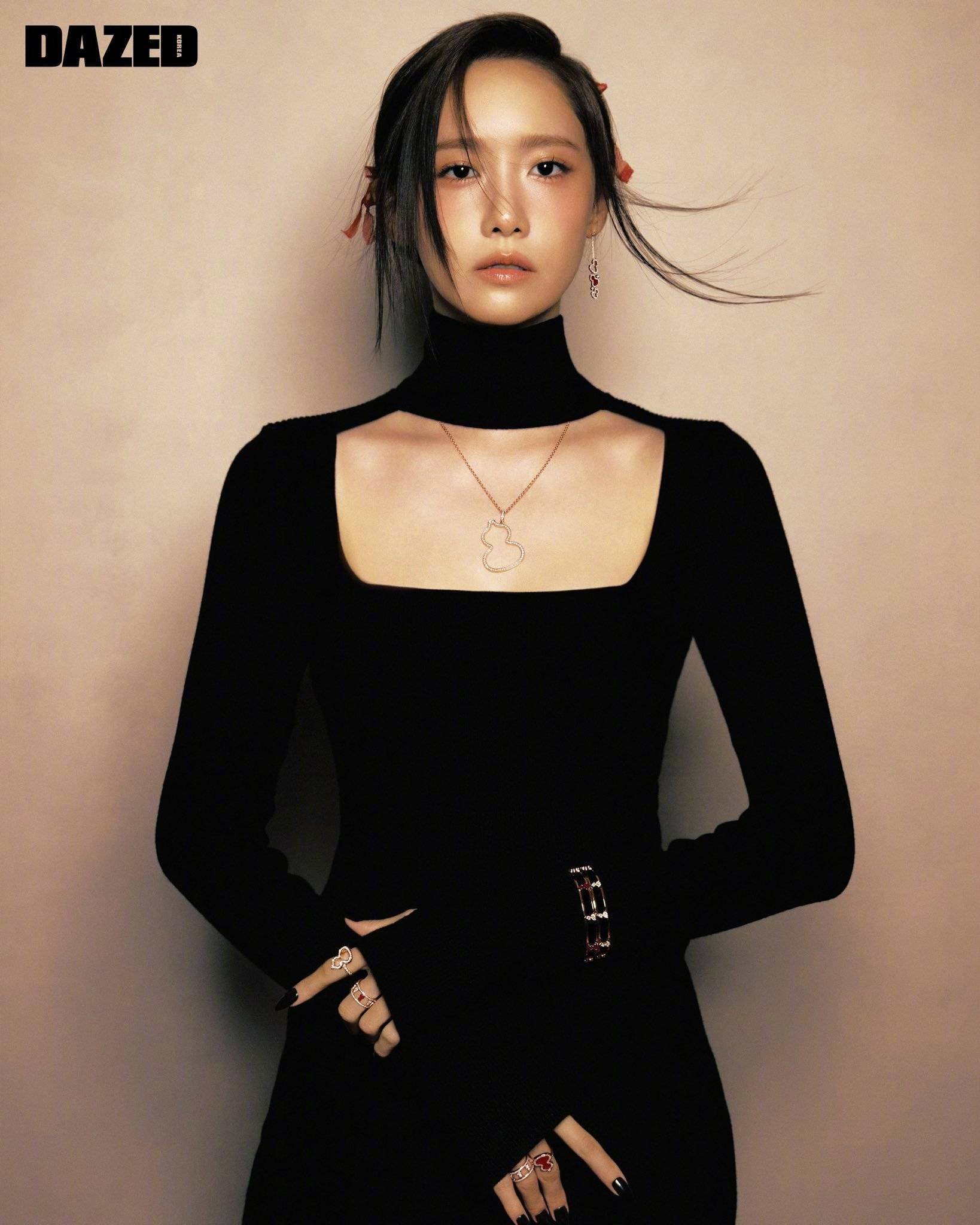 林允儿一袭黑衣身材曼妙 黑长直造型酷飒魅惑 搜狐大视野 搜狐新闻