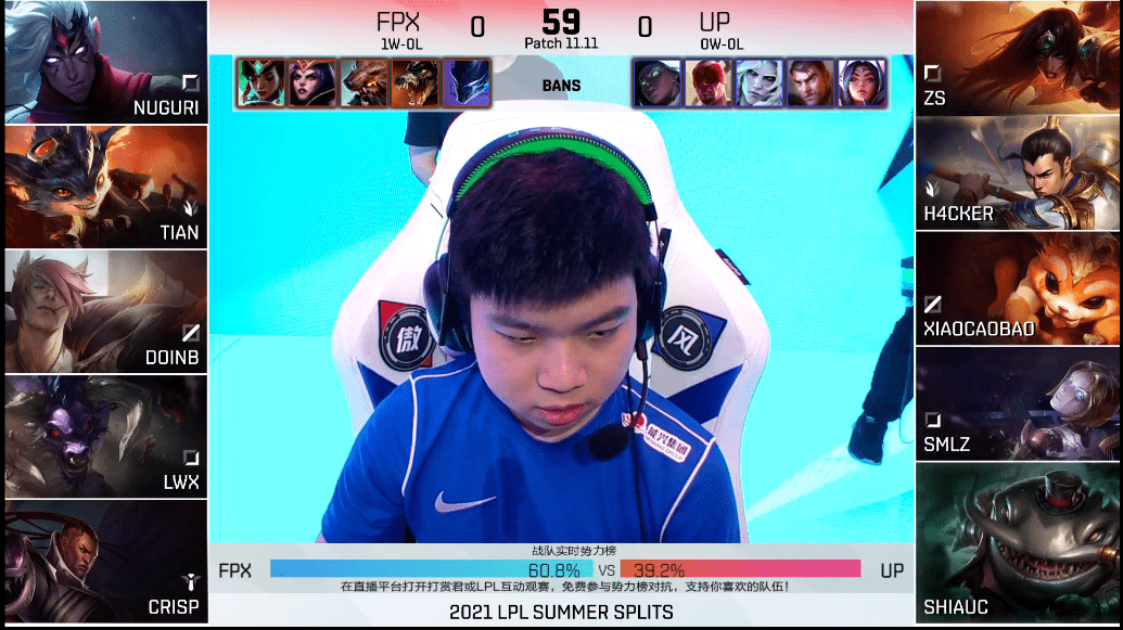 FPX小胜，Smlz的职业修养_泰坦