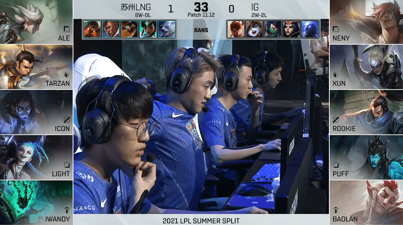 IG三路崩盘，LNG豪取七连胜！姿态直言IG现在没有了灵魂_比赛