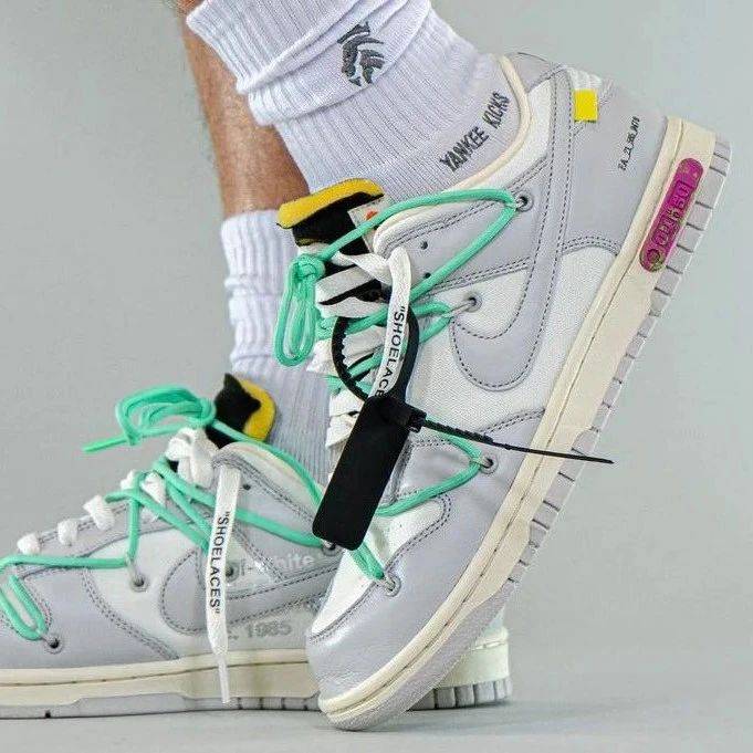 球鞋 丨 Off-White™ x Nike Dunk Low「The 50」编号「4」上脚图释出！_Balance