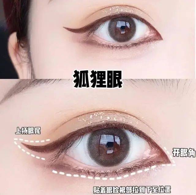 新手必看:6种日常眼线画法!针对不同眼型!眼睛