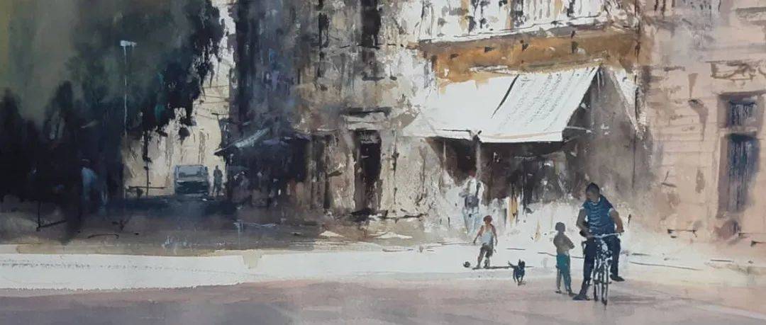 波兰水彩画家——Michal Jasiewicz作品欣赏（街景系列一）_广告