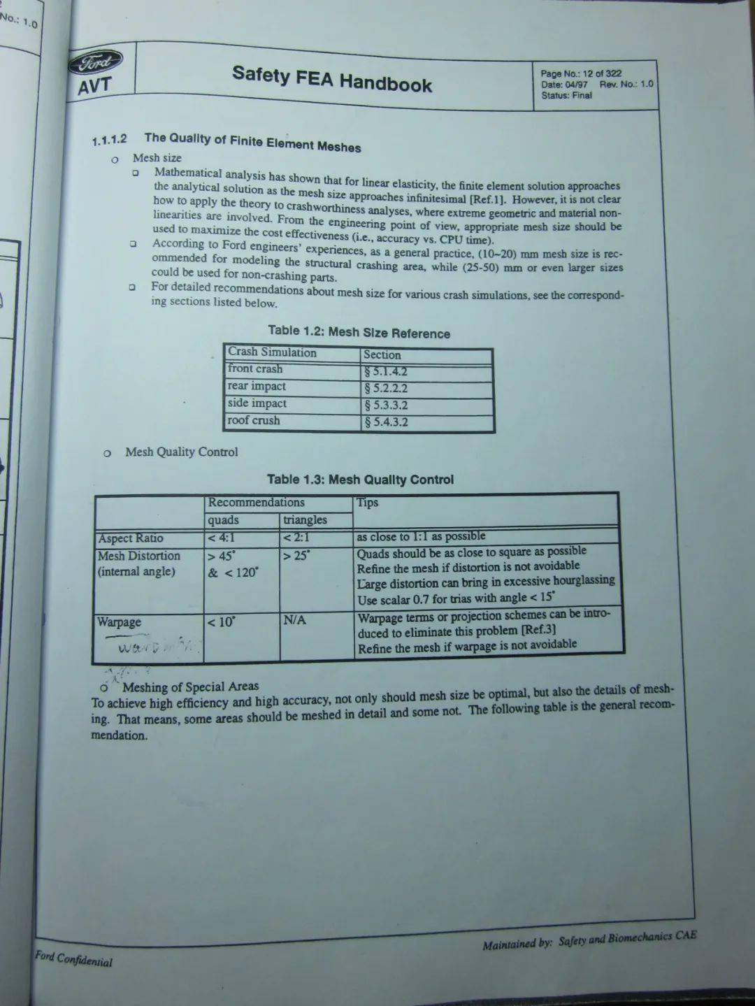Ford Safety FEA Handbook福特CAE安全仿真手册_搜狐汽车_搜狐网