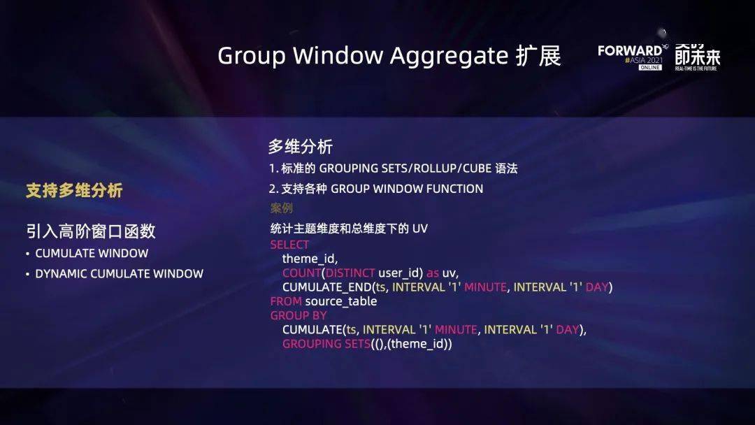 Flink SQL 在快手的扩展与实践_Group_Window_函数