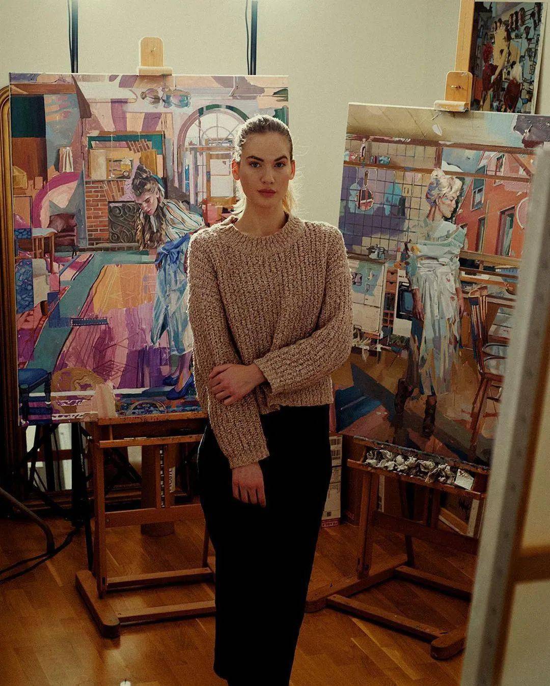 从超模冠军到全职画家_Alice_Herbst_艺术