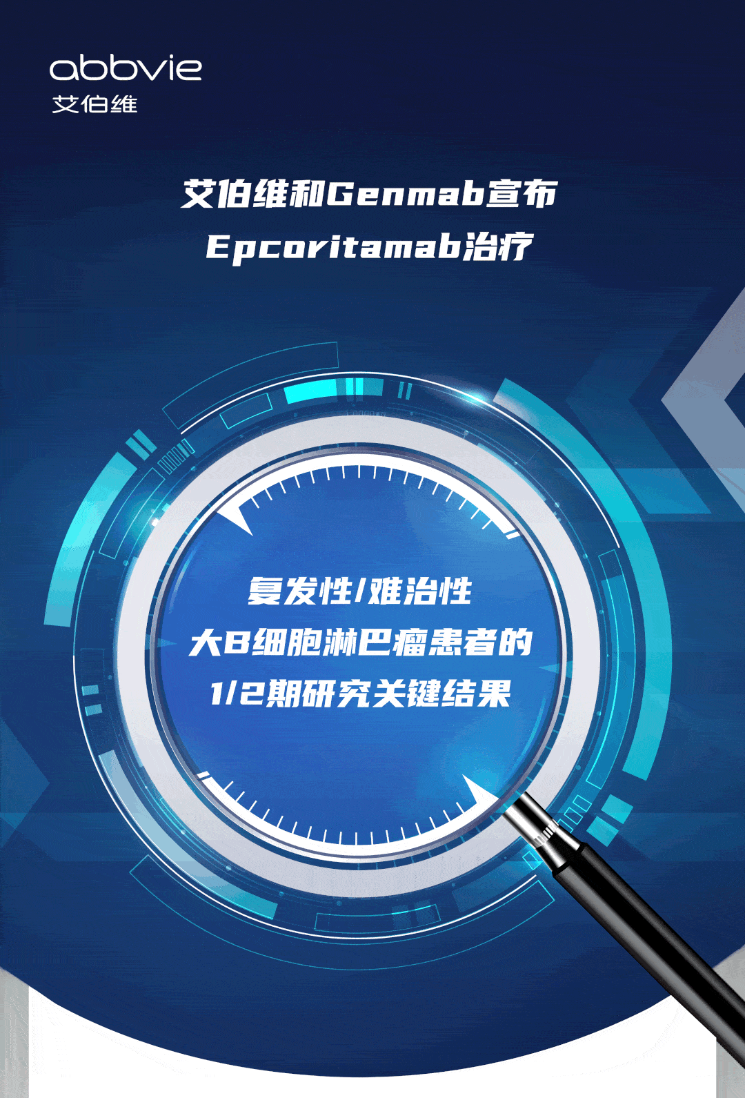 艾伯维和Genmab宣布Epcoritamab治疗复发性/难治性大B细胞淋巴瘤患者的1/2期研究关键结果_包括_Genmab_艾伯维