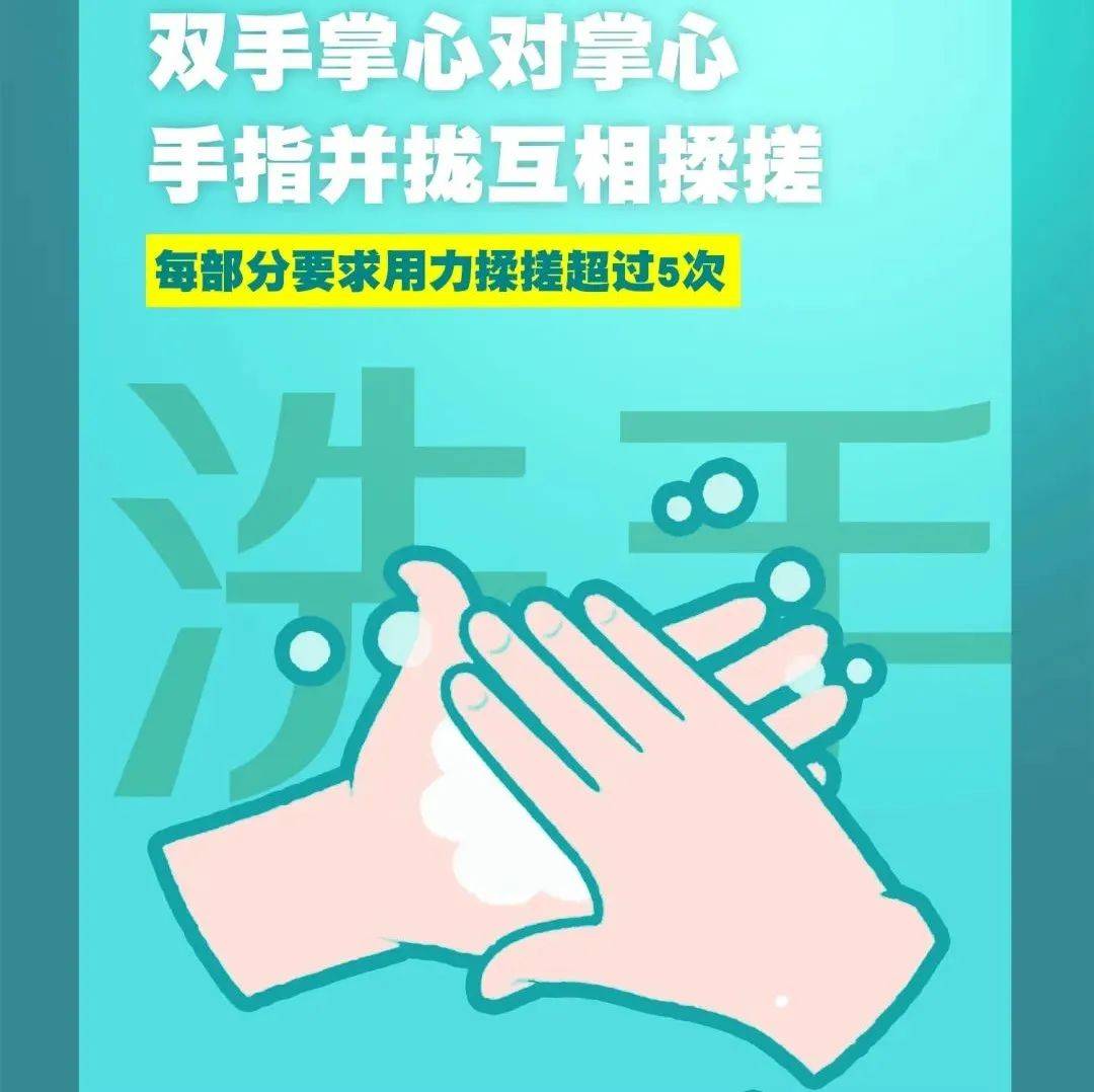 防疫为民信息速览 · 海报 | 七步洗手法 你get了吗？_唐小尧_get_防疫