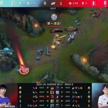 LOL-LPL：Mole佐伊“锁头”poke秒杀金克丝，iG团战制胜2-1击败UP_纳尔_耶戈_下路