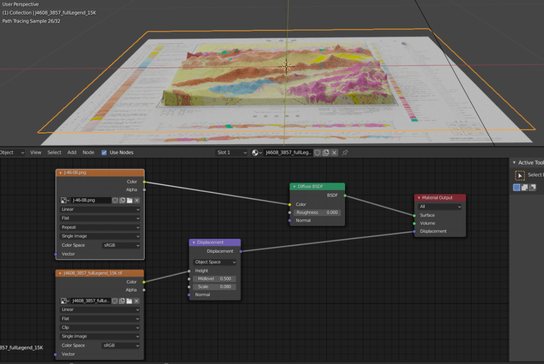 3D地质图制作：GeoScene Pro+Blender_教程_区域_制图
