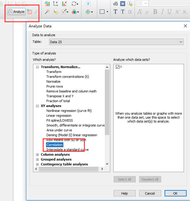 快速掌握GraphPad应用——相关性分析篇_进行_变量_图表