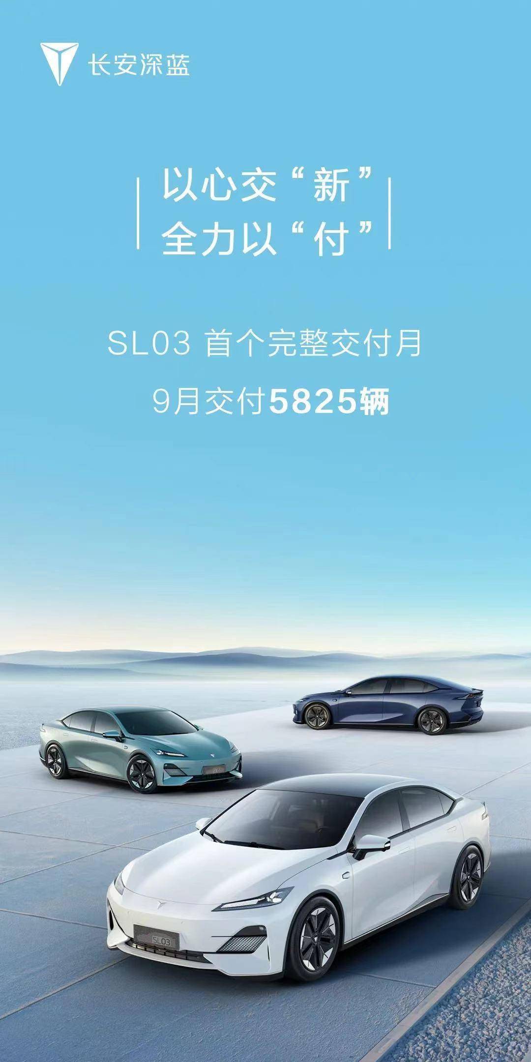 不及预期，9月份交付量仅5千多辆，长安深蓝SL03又尴尬了_搜狐汽车_搜狐网