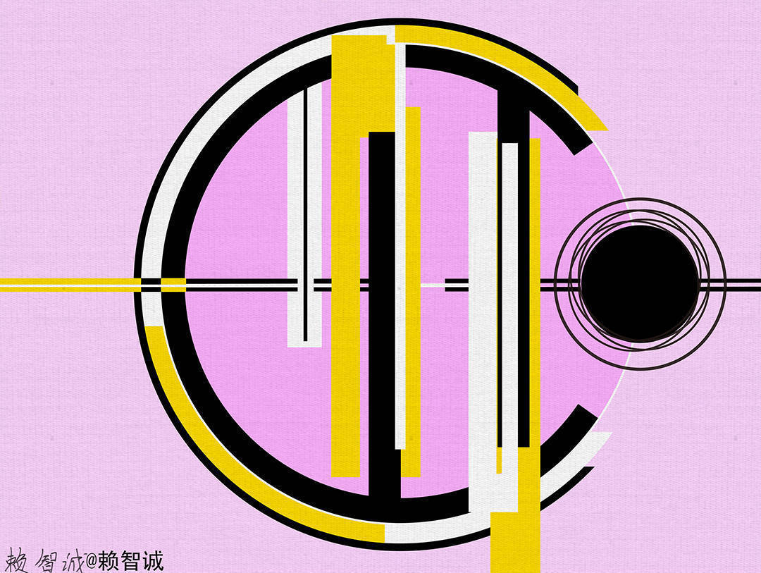 中国当代最重要的抽象艺术家之一：赖智诚LaiZhicheng抽象作品_cm_后现代_景色