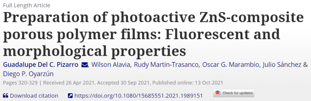 刊·见 | Designed Monomers and Polymers带您探索高分子材料的最佳可能_期刊_领域_中国