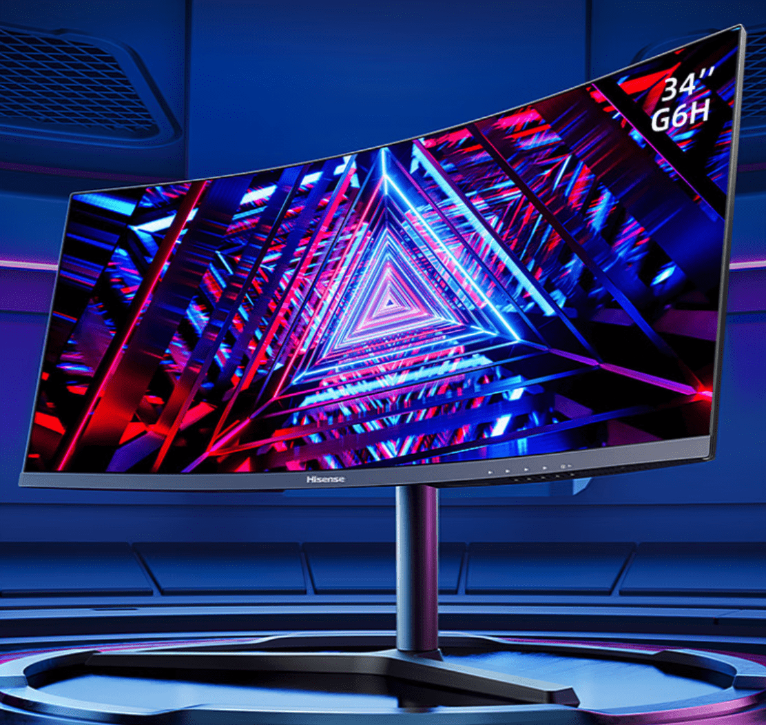 海信推出新款 34G6H 带鱼屏显示器：WQHD 165Hz，首发 1499 元_认证_接口_调节