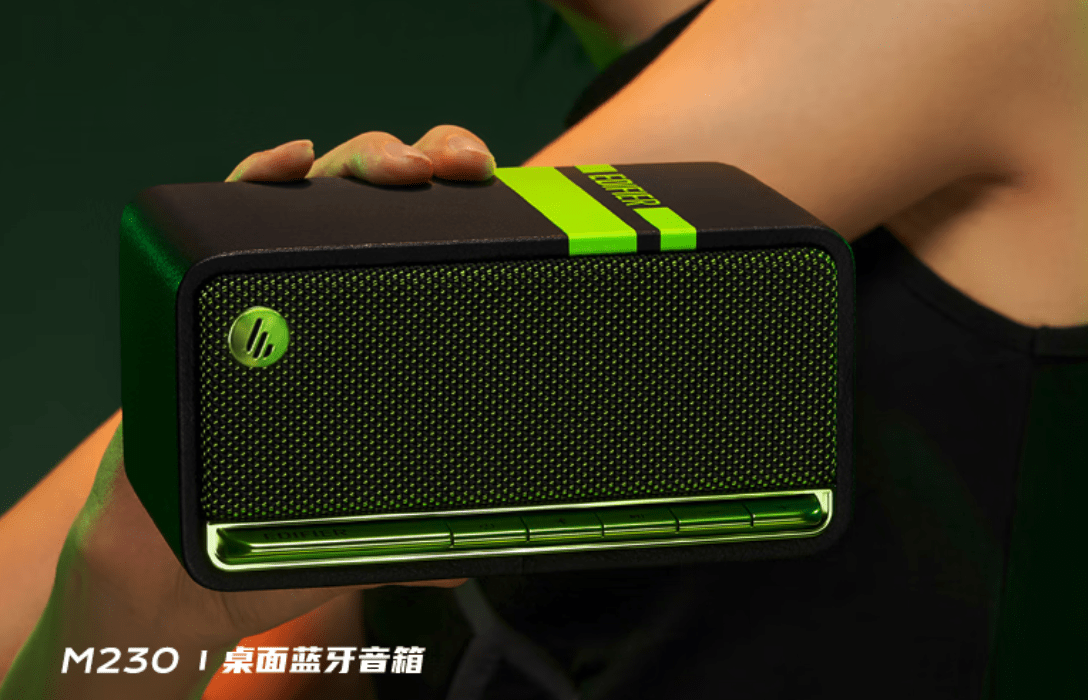 漫步者推出桌面蓝牙音箱 M230 绿魔黑配色，首发 379 元_支持_输出_功率