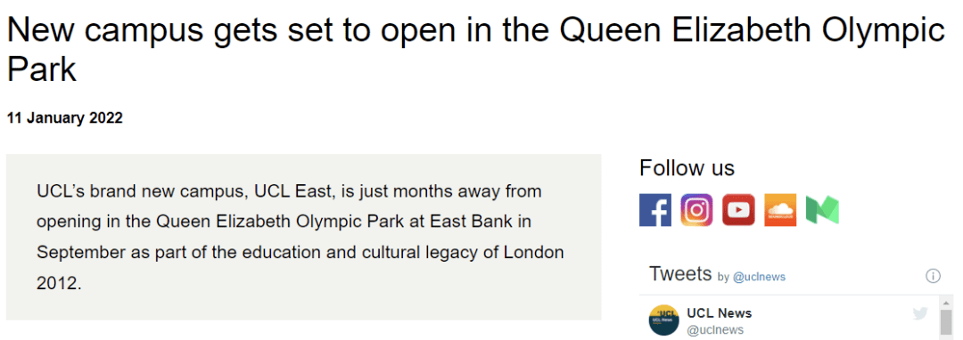 UCL23fall扩招！准备冲刺G5的来！_院校_硕士_项目