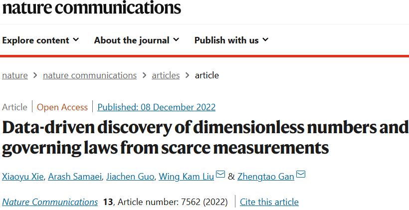 无量纲学习：机器学习识别无量纲数与标度律_物理_流体力学_系统