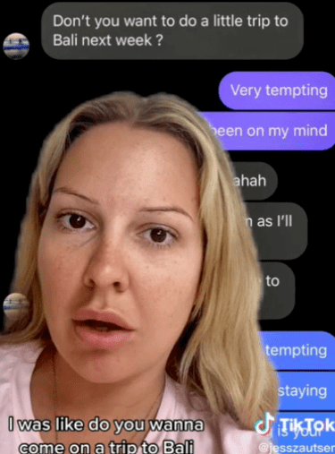 妹子只身飞往巴厘岛见网友，却被放鸽子！意外的是，两人在飞机上相遇了..._Jess_视频_发消息