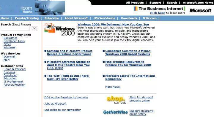 网络考古！20年前的网页设计！_网站_年代_搜索引擎