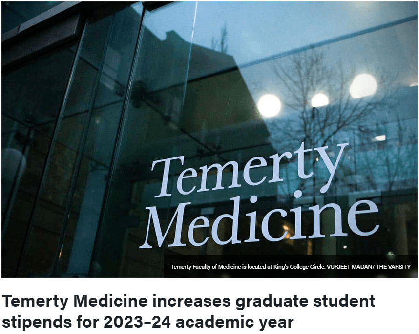 爆赞！多伦多大学给学生“送福利”：每人每年多发$1万补助！_Temerty_津贴_研究生