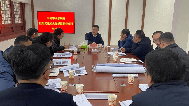 举全县之力 办好旅发会 巫初华调研桂阳文化园(古城)提质运营项目旅游建设