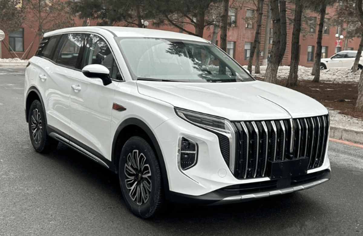 比汉兰达更大，配2.0T动力，红旗HS6实车曝光，外观很霸气_搜狐汽车_搜狐网