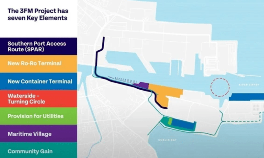 都柏林港务公司公布了横跨利菲河的新桥计划！_港口_Poolbeg_Luas