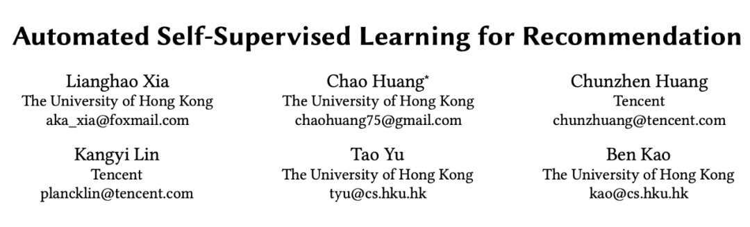 WWW 2023 | 自动化自监督推荐系统_方法_数据_信号
