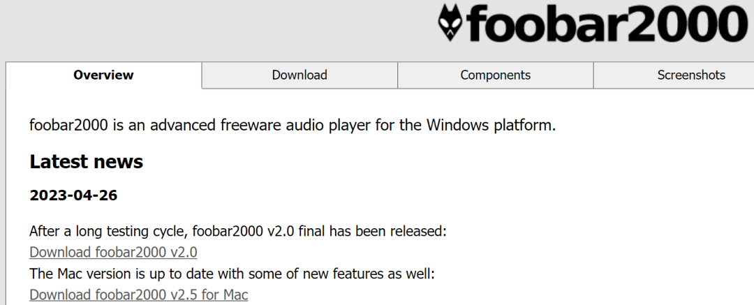 诞生21年，foobar2000正式发布了2.0_支持_Mac_Winamp