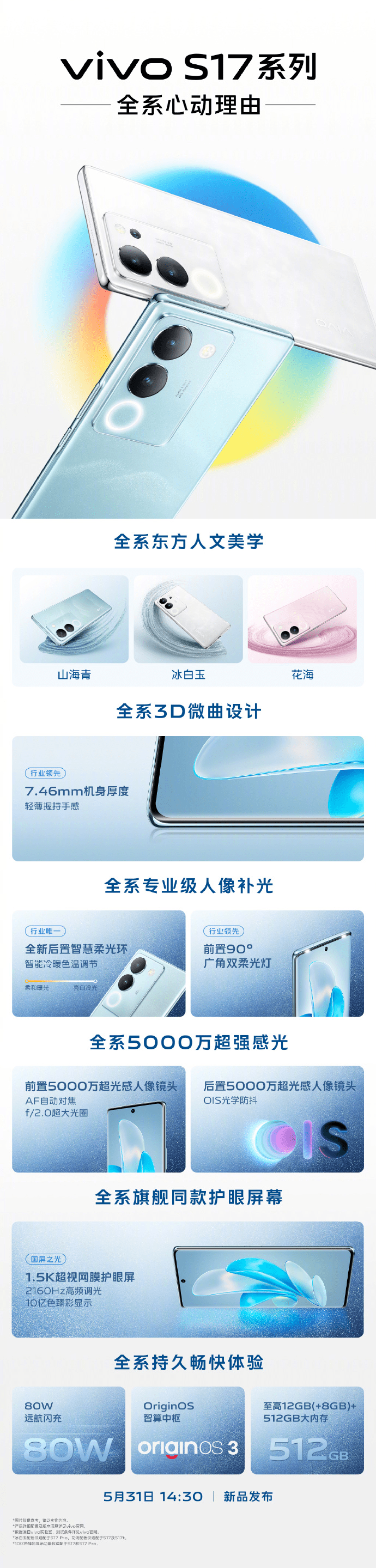 vivo S17系列官方海报长图一览，这些卖点提前看_新机_用户_影像