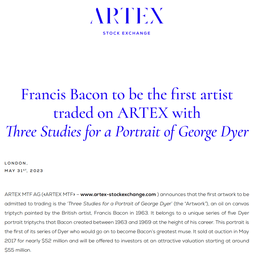 5500万美元名画即将“IPO”_Artex_艺术品_进行