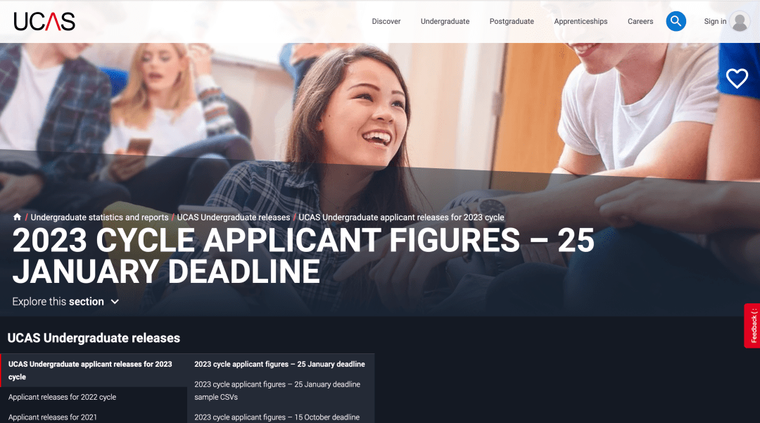 英国申请又容易了？UCAS公布2023申请数据，申请人数十年首次下跌！_专业_Alevel_方向