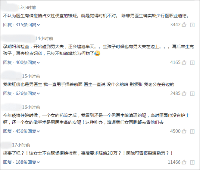 深圳女子去医院检查,回家后感觉肛门剧痛,怀疑医生性侵索赔20万进行患者相关