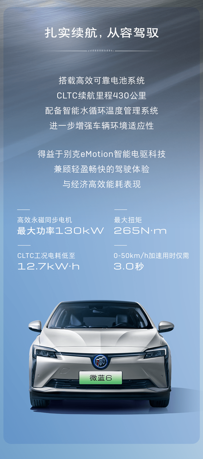 售价11.28万元起 别克纯电轿车微蓝6 430km版全新上市_搜狐汽车_搜狐网