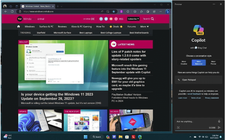 微软发布Win11 Moment 4更新：用户担心Copilot与FancyZones冲突_布局_功能_调整