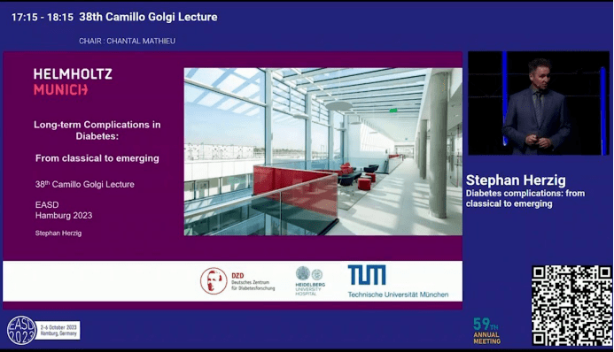 第38届Camillo Golgi奖：糖尿病的慢性并发症——从广为人知到新兴探索 | EASD 2023_研究_Herzig_肝脏