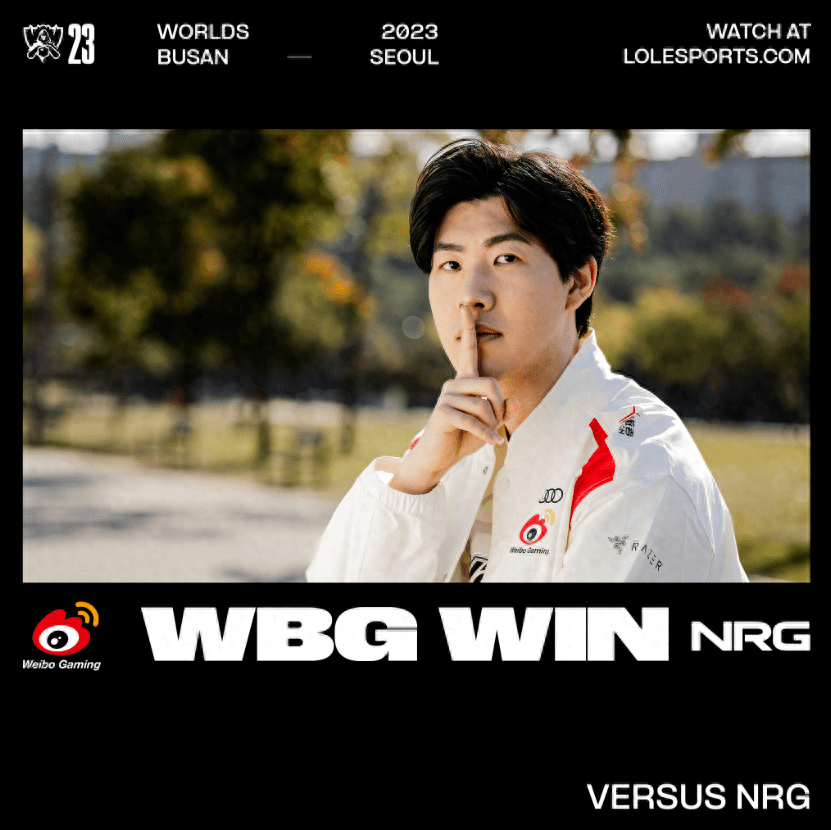 “秋老虎”沙皇打出对位压制单杀杰斯，WBG轻松战胜NRG_比赛_Weiwei_节奏