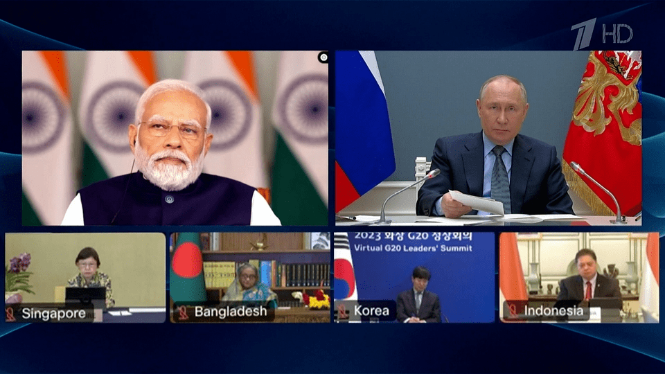 普京线上出席G20峰会！长期以来首次和西方领导人出席同一活动！_全球_问题_俄罗斯