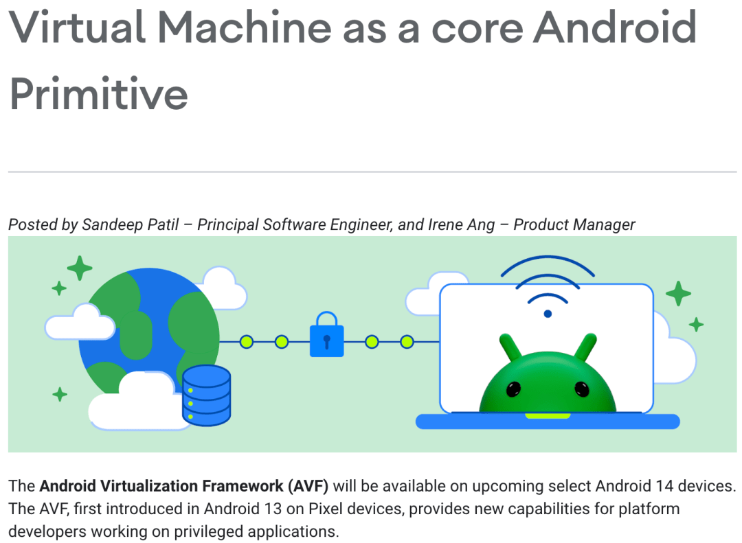 Android开发团队宣布：将AVF虚拟机作为Android原语_隔离_主机_操作系统